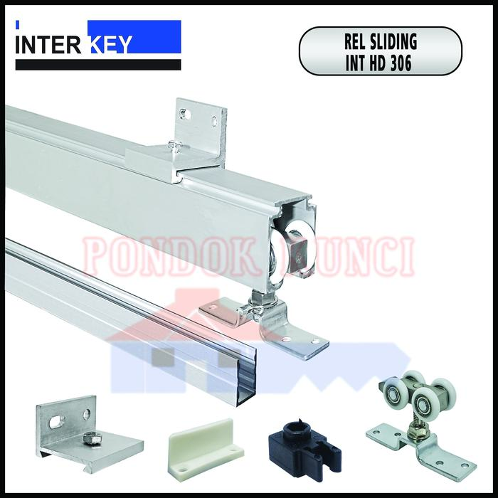 Jual Track/Rel Sliding Door Aluminium Interkey INT6 HD 3000mm (Komplit set) - Kota Tangerang ...