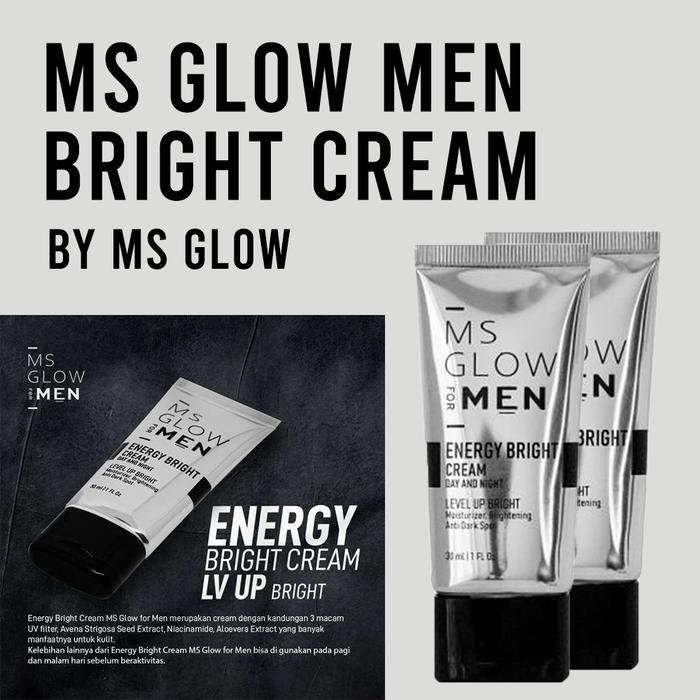 Jual Ms Glow Men Energy Bright Cream Day And Night EBC MsGlow For Man ...