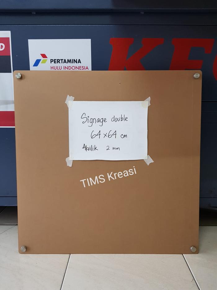 Jual Frame Akrilik | Akrilik Poster | Signage Double | Bingkai Akrilik ...