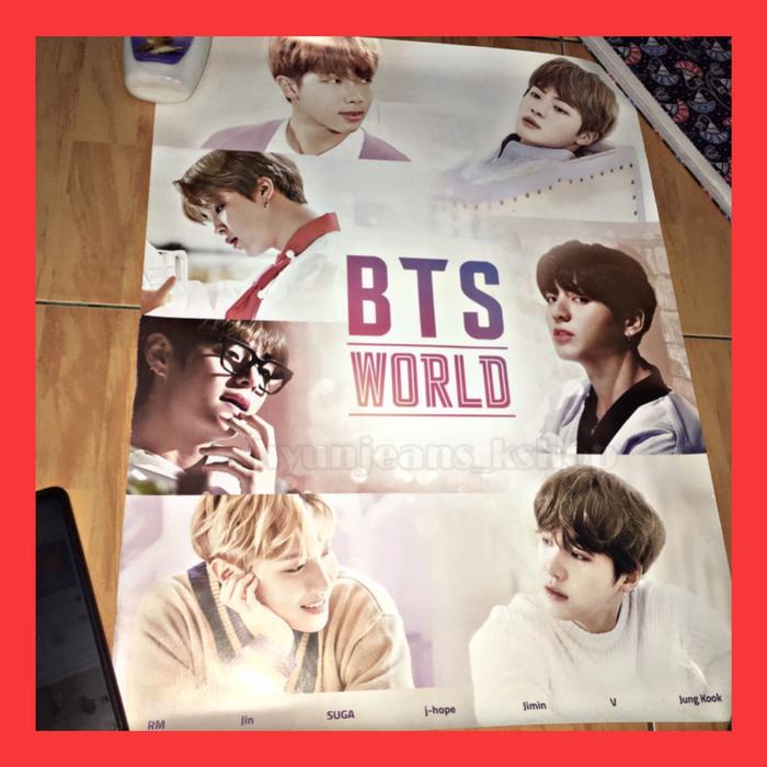 Jual BTS - Official Poster Original dari album BTS : WORLD game ...