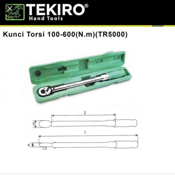 Jual Kunci torsi momen Tekiro 100-600NM torque wrench 3/4" TR5000 ...