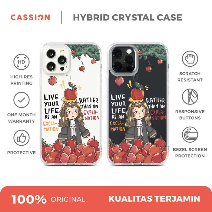 Promo Case iPhone 13 Pro Max Hybrid Crystal Cassion Scientist Quotes ...