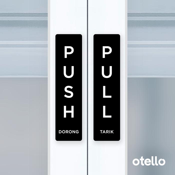 Jual Push Pull Dorong Tarik | Sign Board DT 02 | Sign Label Akrilik ...