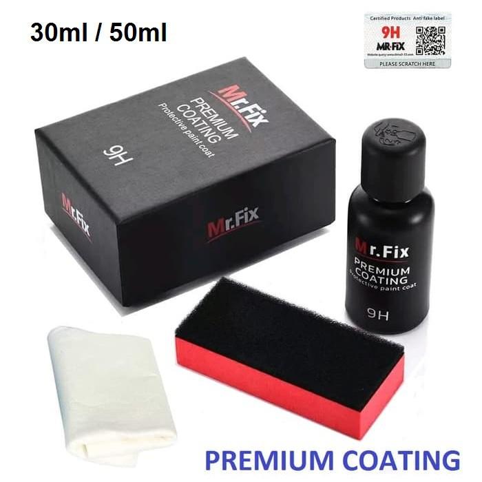 Promo Premium Nano Ceramic Coating 9H Original Mr Fix Mobil Mr.Fix MrFix - Mr fix Hitam, 30ml ...