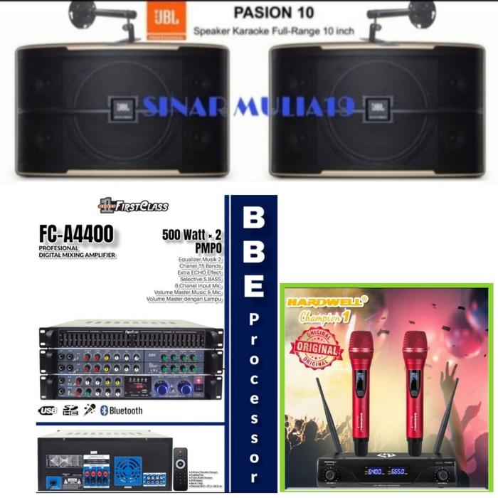 Jual Paket Sound System Karaoke Speaker JBL Pasion 10 ORIGINAL Komplit ...
