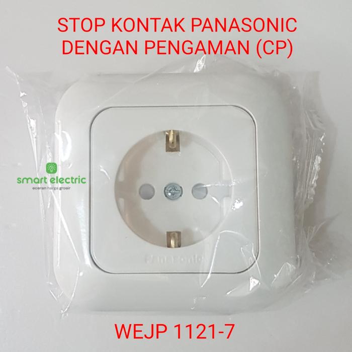 Jual Panasonic Stop Kontak Arde WEJP 1121-7 Dengan CP Colokan Listrik ...