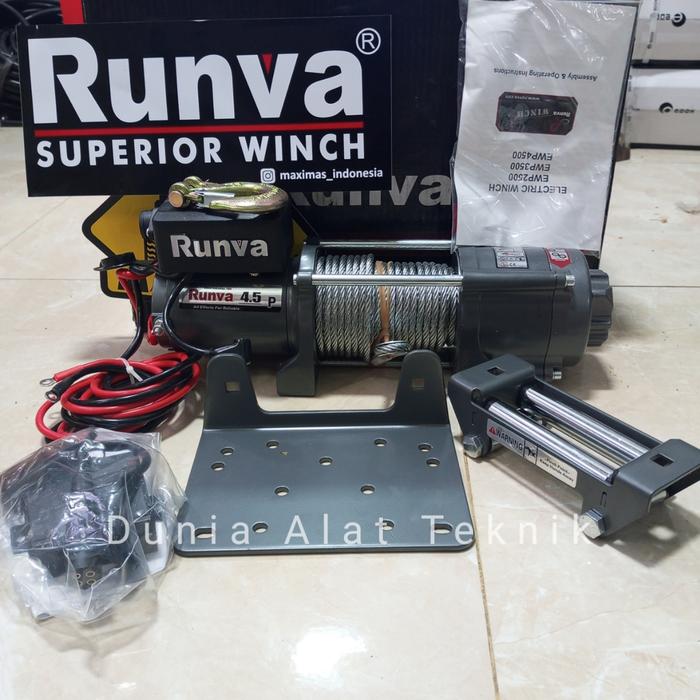 Jual RUNVA ELETRIC WINCH EWP/4500 KAPASITAS 2Ton untuk diMOTORS ...