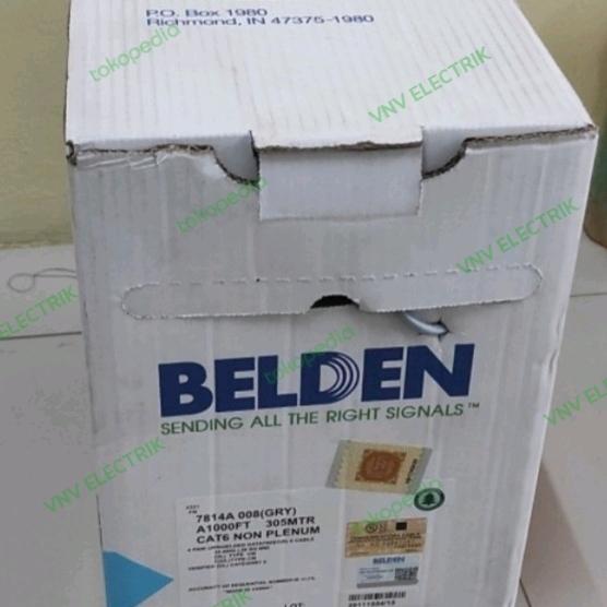 Jual Belden 7814A Cable / Kabel UTP Cat-6 Gigabit 305 meter ORIGINAL ...