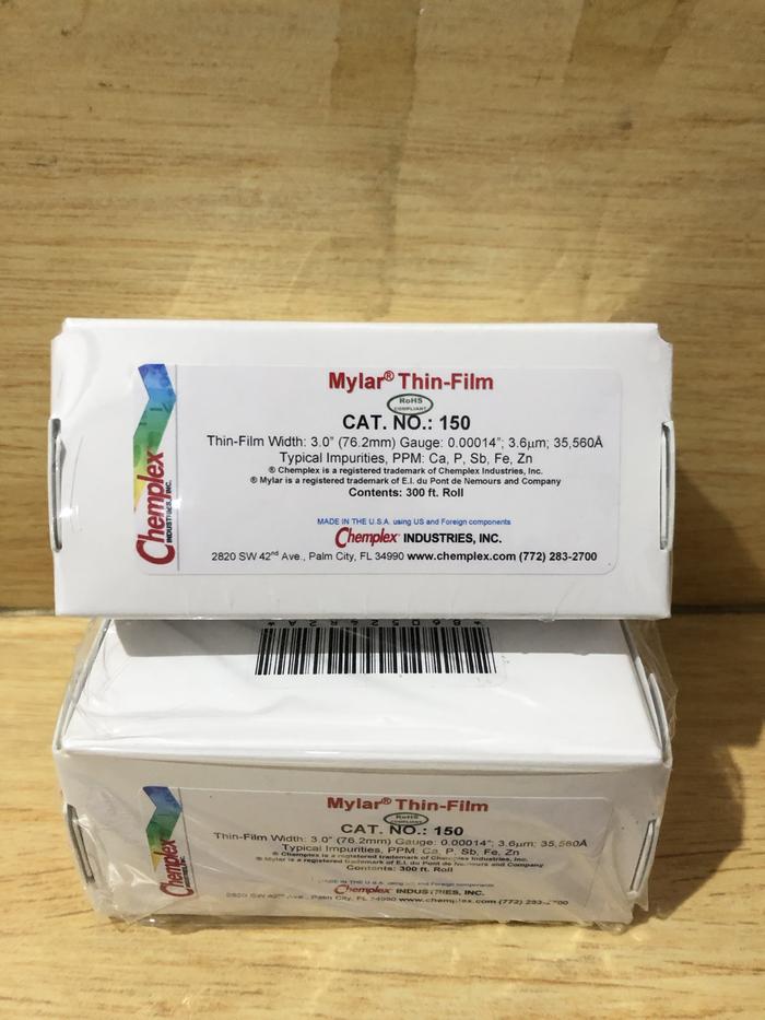 Jual Plastic / Plastik Mylar Thin-Film CAT.No : 150 Chemplex for XRF - Kota Tangerang Selatan ...