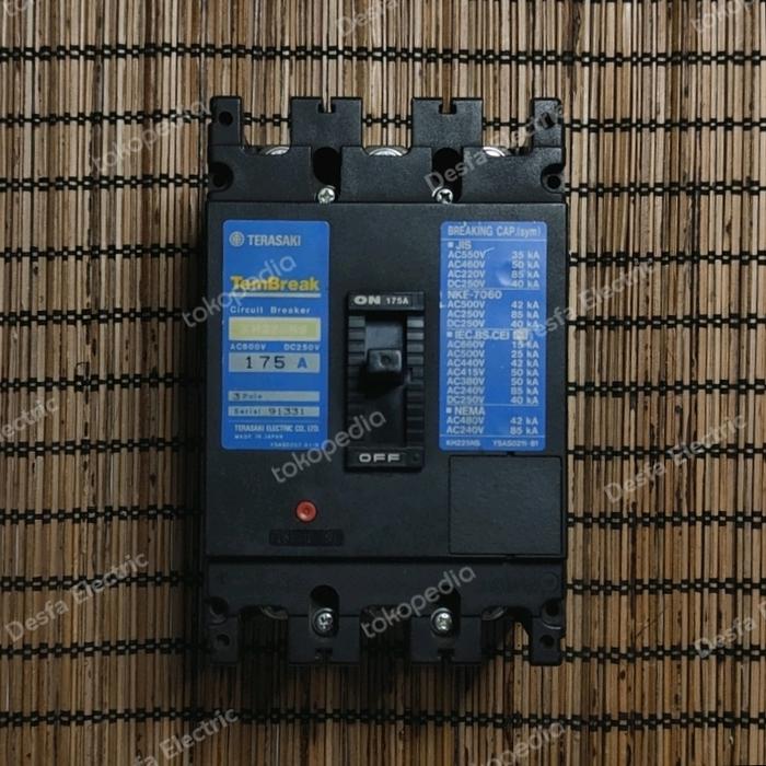 Jual Mccb Terasaki XH225NS 3 Phase 175 Ampere Original Japan - Jakarta ...