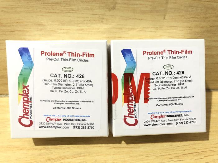 Jual Plastic / Plastik Mylar Thin- Film CAT.No : 426 Chemplex for XRF lab - Kota Tangerang ...