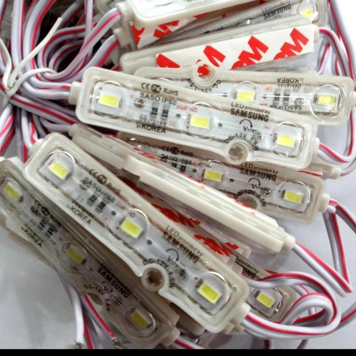 Jual lampu led modul 3 mata samsung SASO bening DC 12V 1.5W ip68 cool white - Kota Tangerang ...