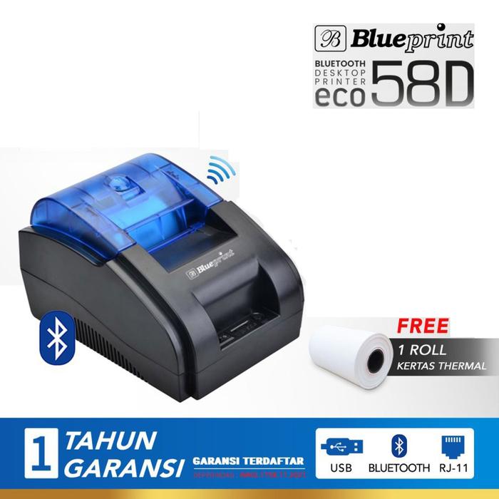Jual PRINTER THERMAL KASIR BLUEPRINT BLUETOOTH ECO SERIES 58D ECO ...