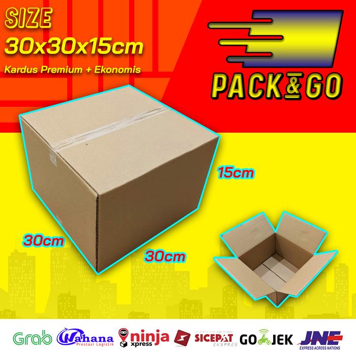 Jual 30x30x15 cm PACKAGING KARDUS karton Kardus Box Baru Packing ...