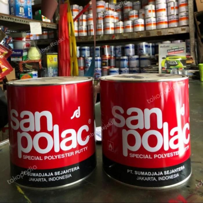 Jual Dempul San Polac Galon Sanpolac 4 Kg termasuk Hardener - Jakarta ...