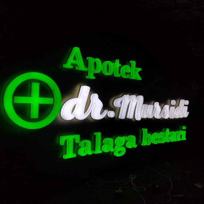 Jual Huruf Timbul Akrilik Acrylic LED Signage Akrilik Outdoor Letterbox ...
