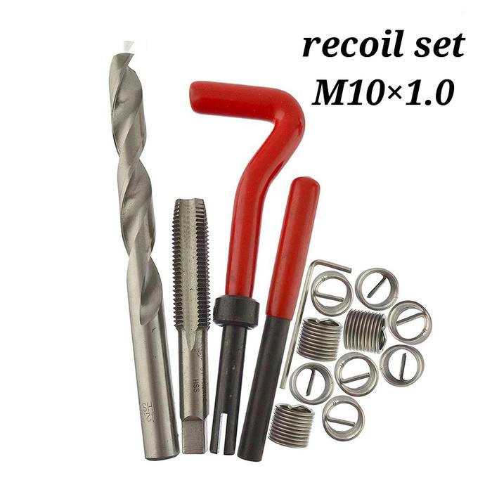 Jual recoil set drat busi motor matic bebek M10x1.0 set tap bor handle ...
