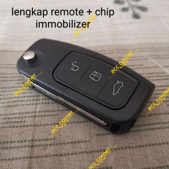Jual kunci remote ford fiesta lengkap remote plus chip transponder ...