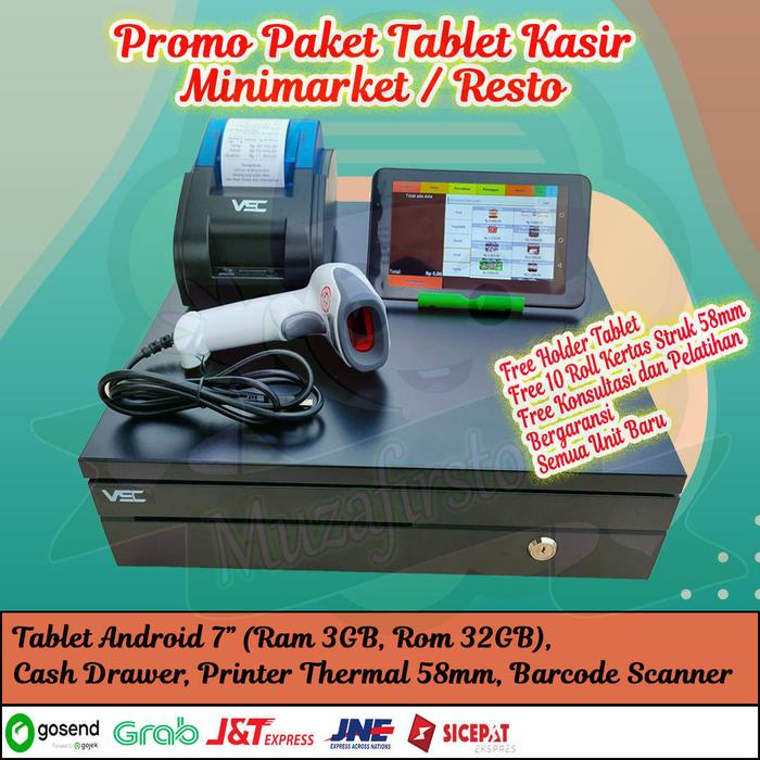 Jual Paket Mesin Kasir Android Minimarket dan Resto - Tab dan Scanner ...