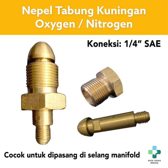 Jual Nepel Botol Nitrogen Kuningan - 1/4" SAE | Nepel Tabung Nitrogen ...