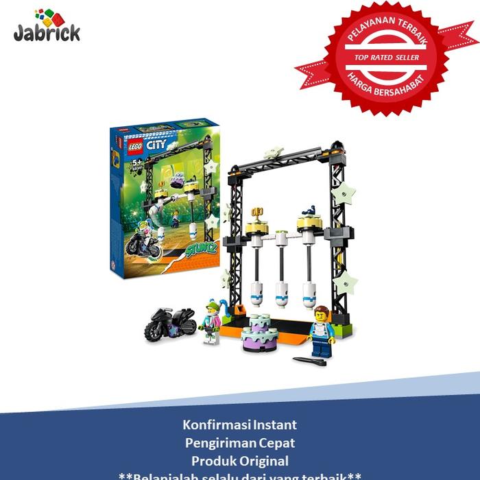 Jual LEGO 60341 City Stuntz The Knockdown Stunt Challenge Playset ...