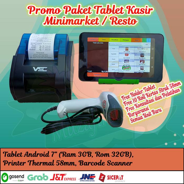 Jual Paket Mesin Kasir Android Minimarket dan Resto - Tab dan Scanner ...