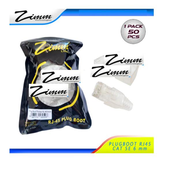 Jual ZimmLink Plugboot RJ45 UTP FTP Cat 5e 6mm Connector RJ45 50pcs ...