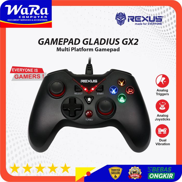 Jual Rexus Gladius GX2 Pro Gaming Gamepad Controler ANDROID PC PS3 ...