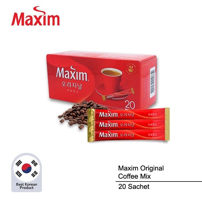Promo Maxim Coffee Mix Korea / Kopi Korea 20 Sachet 20T - Original ...
