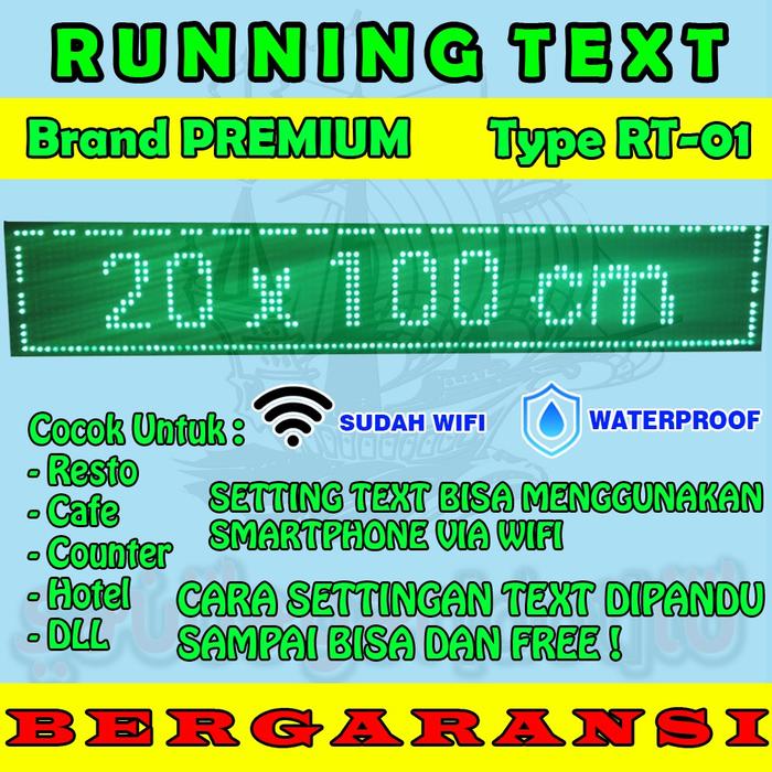 Jual RUNNING TEXT / MOVING SIGN / LED / ADVERTISING / MODUL - Hijau ...
