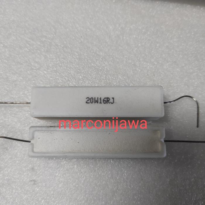Jual Resistor 20wat 16 ohm 16RJ putih - Jakarta Barat - marconi jawa ...