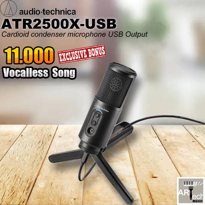 Jual Audio Technica ATR2500X-USB / ATR2500XUSB Condenser USB Microphone ...