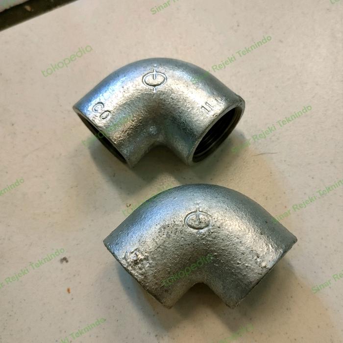 Jual Elbow galvanis ukuran 3" inch - Knee galvanis drat - Jakarta Barat ...