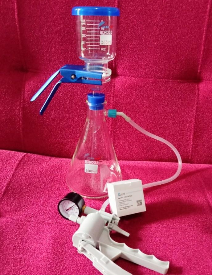 Jual 3 Set Glass Vacuum Filtration Membrane Filter and Handheld Vacuum ...