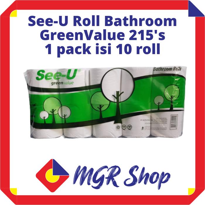 Promo See-U Roll Bathroom Tissue 215's - Tisu Gulung - 1 pack isi 10 ...