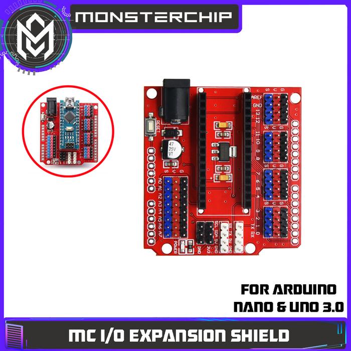 Jual I/O EXPANSION SHIELD EXTENSION BOARD FOR ARDUINO NANO & UNO 3.0 ...