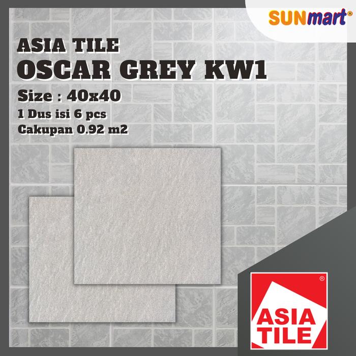 Jual KERAMIK ASIA TILE OSCAR GREY 40X40 KW1 - Kota Makassar - SUNMART ...