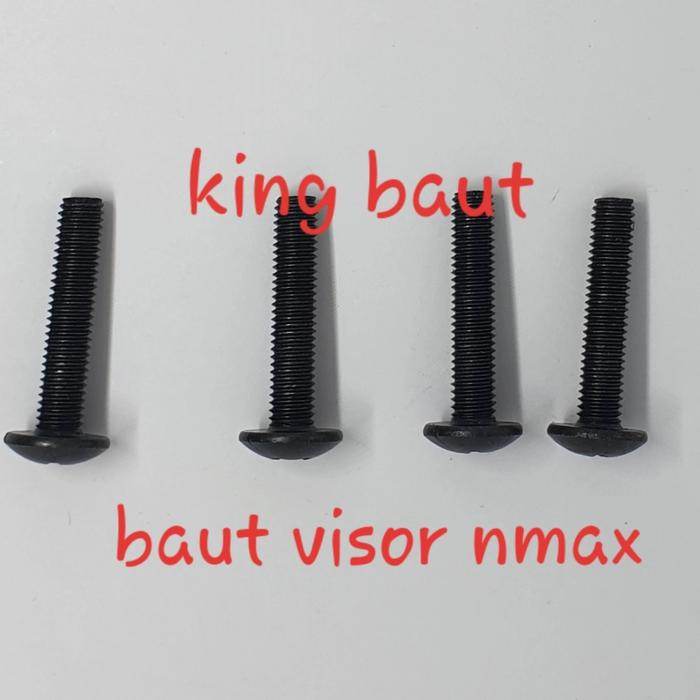 Jual Baut JT 5x25 (Baut 8) Hitam untuk Tameng Visor NMax - Jakarta ...
