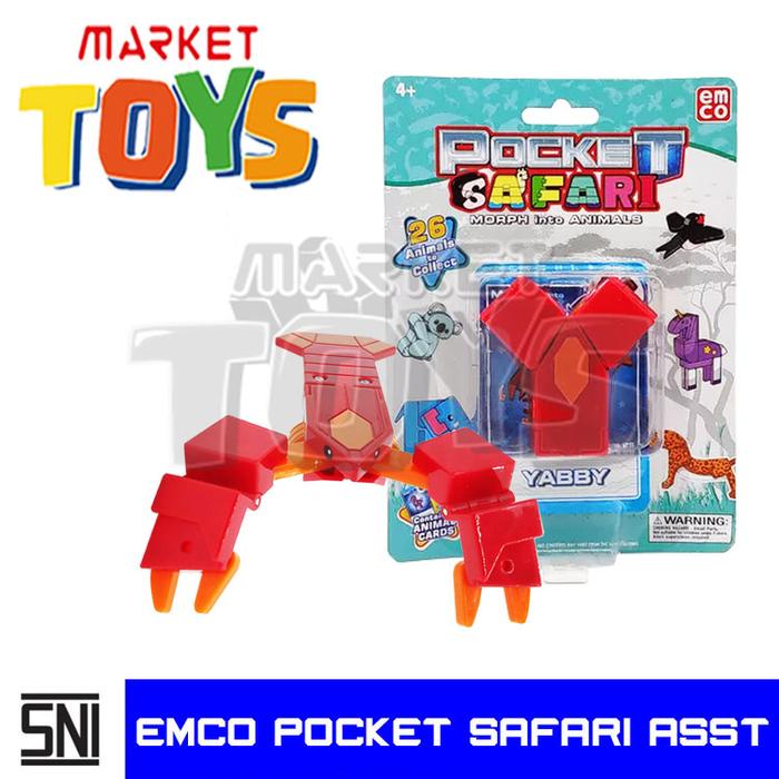 Jual EMCO Pocket Safari Asst Mainan Anak Robot Hewan Huruf Alphabet ...