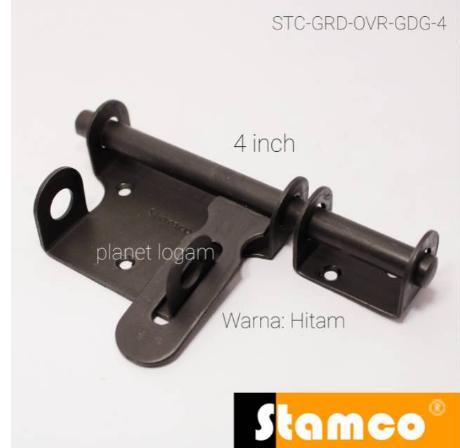 Jual Selot Kunci Grendel Hitam Tebal Pintu Rumah Pagar Teralis Kuat 4 ...