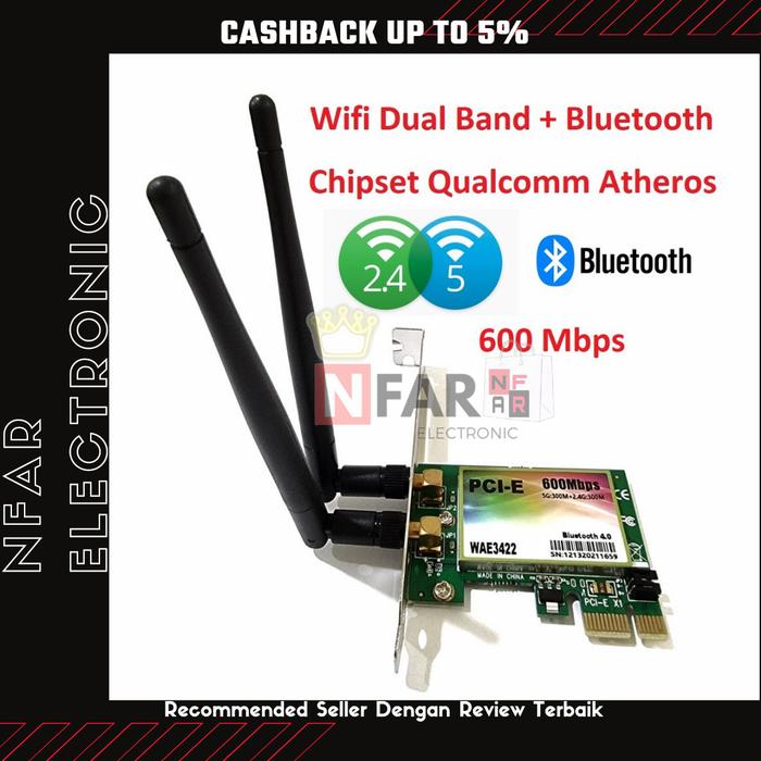 Jual PCIE WiFi Bluetooth Card Dual Band PCIE Qualcomm Wireless Network ...