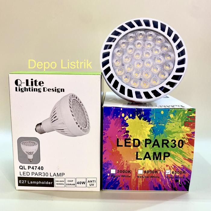 Jual Lampu QL P4740 / LED PAR 30 Q-Lite 40Watt / Lampu Spotlight 40w ...