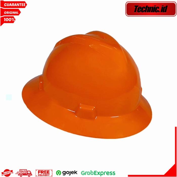 Jual Helm Proyek Krisbow Full Brim Helm Keselamatan Kerja Hdpe Oranye ...