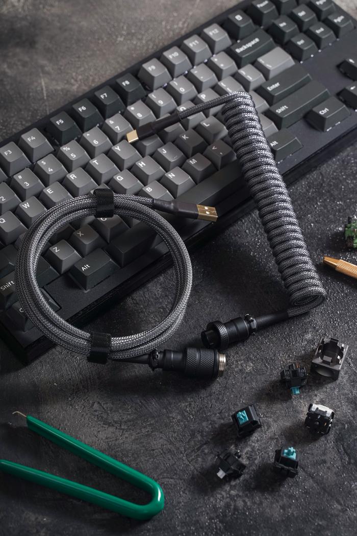 Jual Mechanical Keyboard Coiled Cable Type C With Aviator By Galatix Di ...