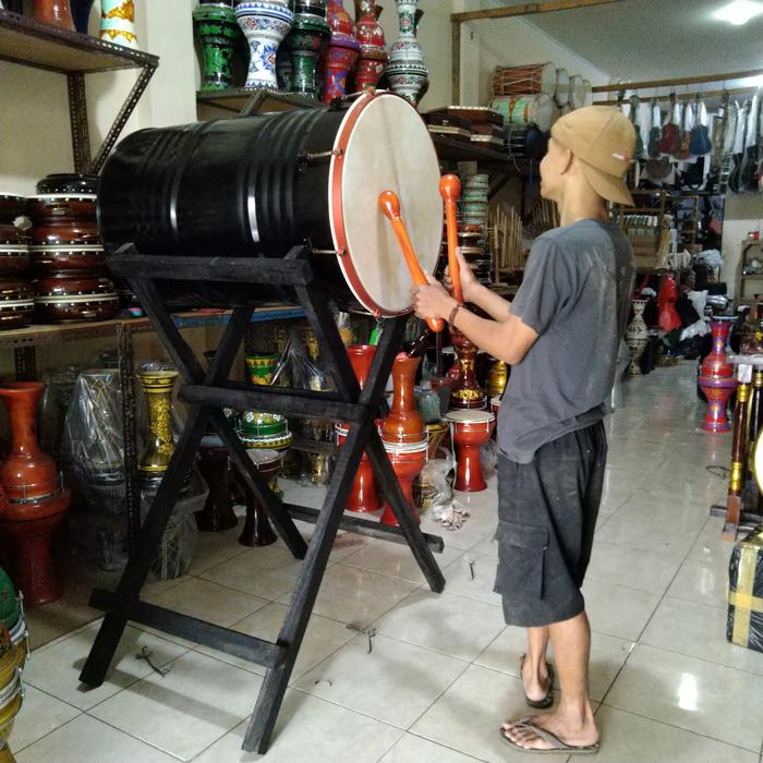 Jual Bedug Drum Tebal Besar 60cm X 90cm Kulit Kambing & Kulit Sapi Plus ...