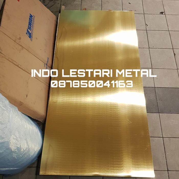 Jual plat Kuningan lembaran 3mm x 1000mm x 2000mm - kuningan brass ...
