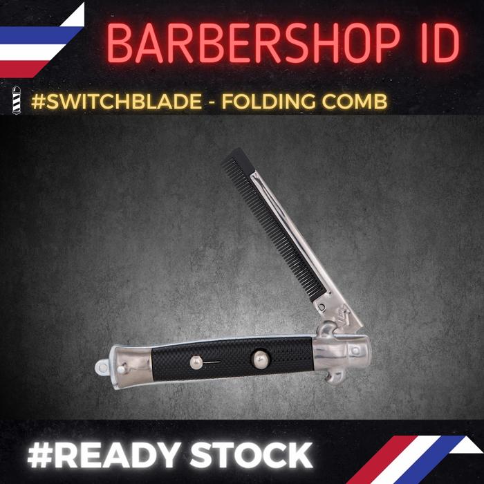 Jual Switchblade Folding Comb - Jakarta Pusat - BARBERSHOP ID | Tokopedia