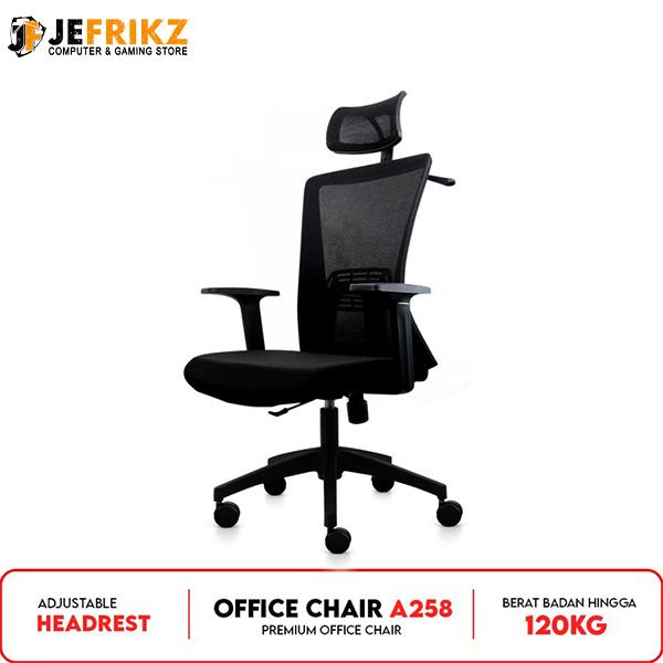 Jual Fantech OC-A258S White OCA 258S Premium Office Chair Kursi Kantor ...