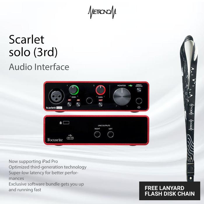 Jual FOCUSRITE Scarlett Solo Soundcard Audio Interface - Jakarta ...
