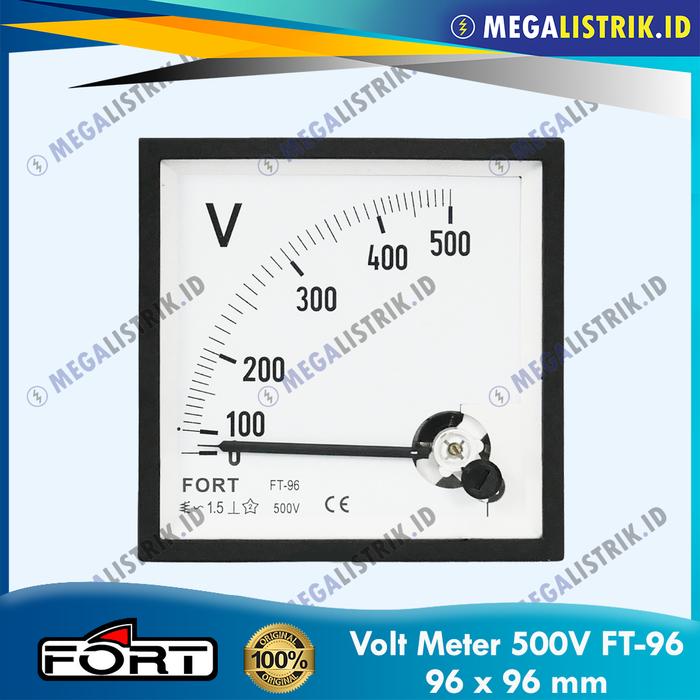 Jual Fort Volt Meter 500V 96X96 FT-96V / Voltmeter Panel 500 V 96 X 96 - Kota Surabaya ...
